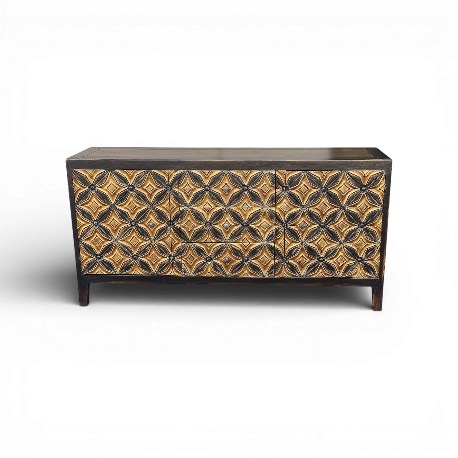 Aurora Buffet | Black and Gold Star Pattern Modern Buffet — Milagros ...
