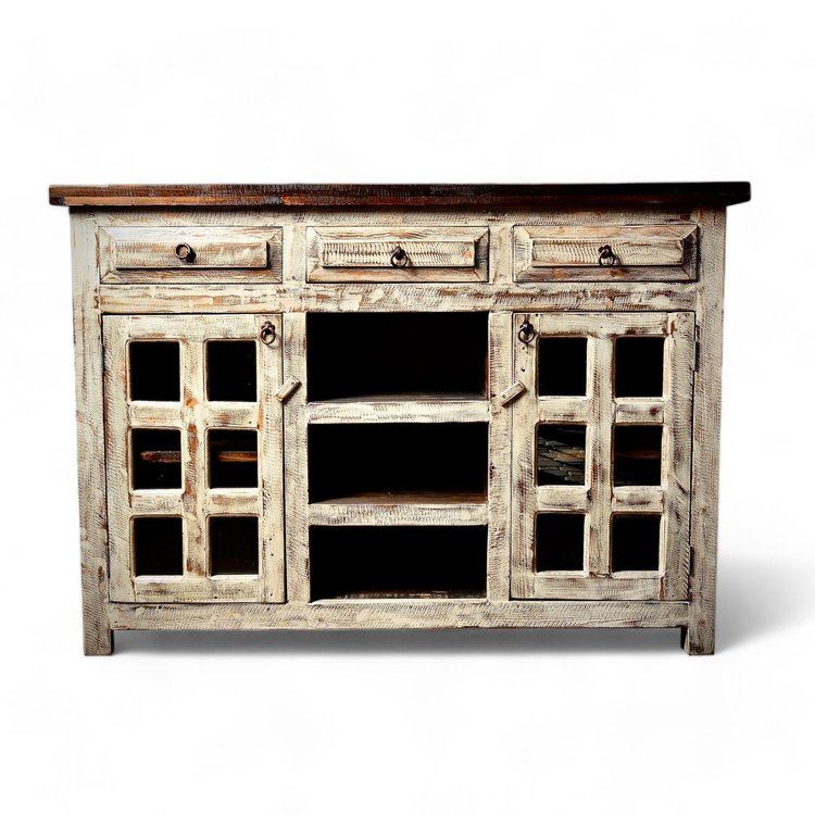 Mia Buffet - Grande | Modern Rustic Wood Sideboard with Four Doors ...