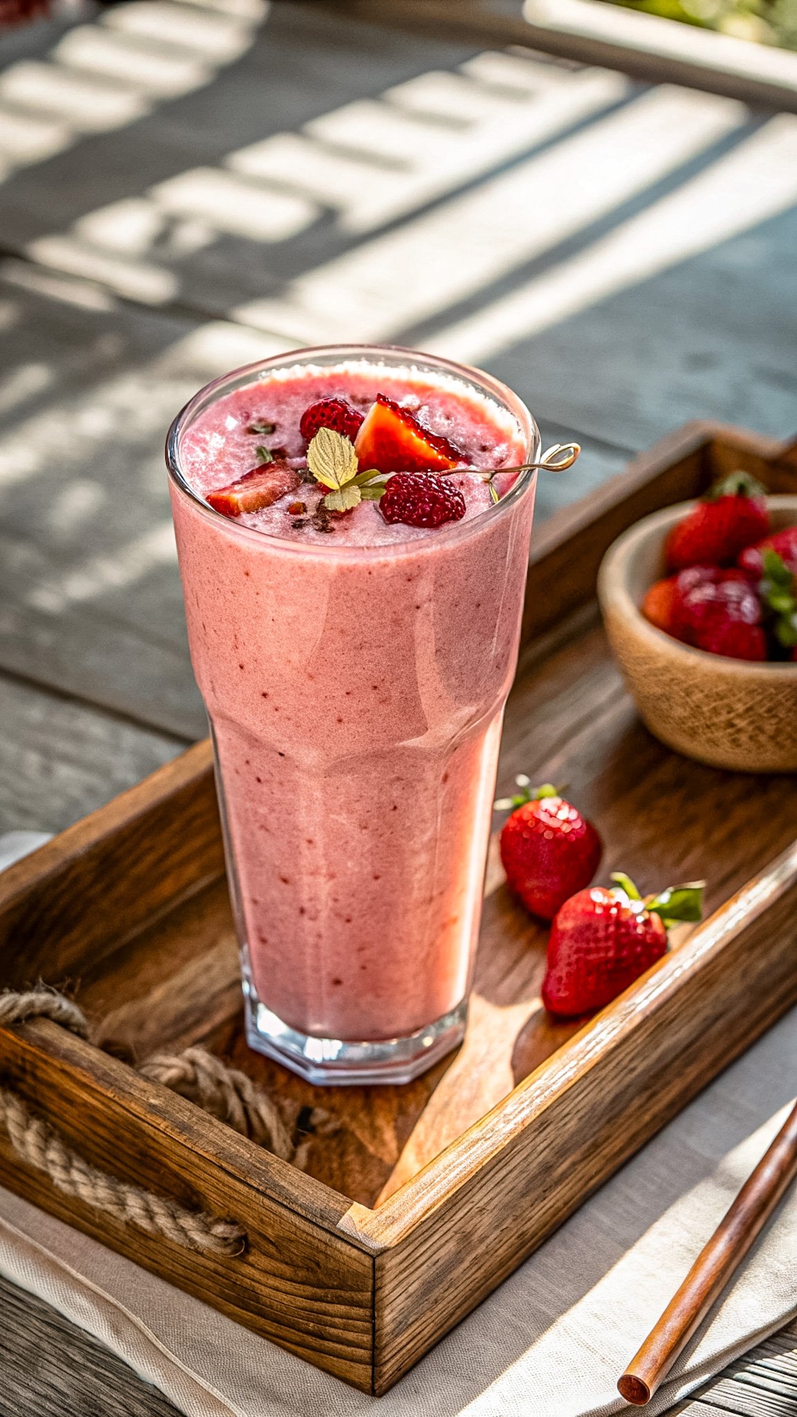 Creamy Strawberry Raspberry Smoothie — One Pot Pia