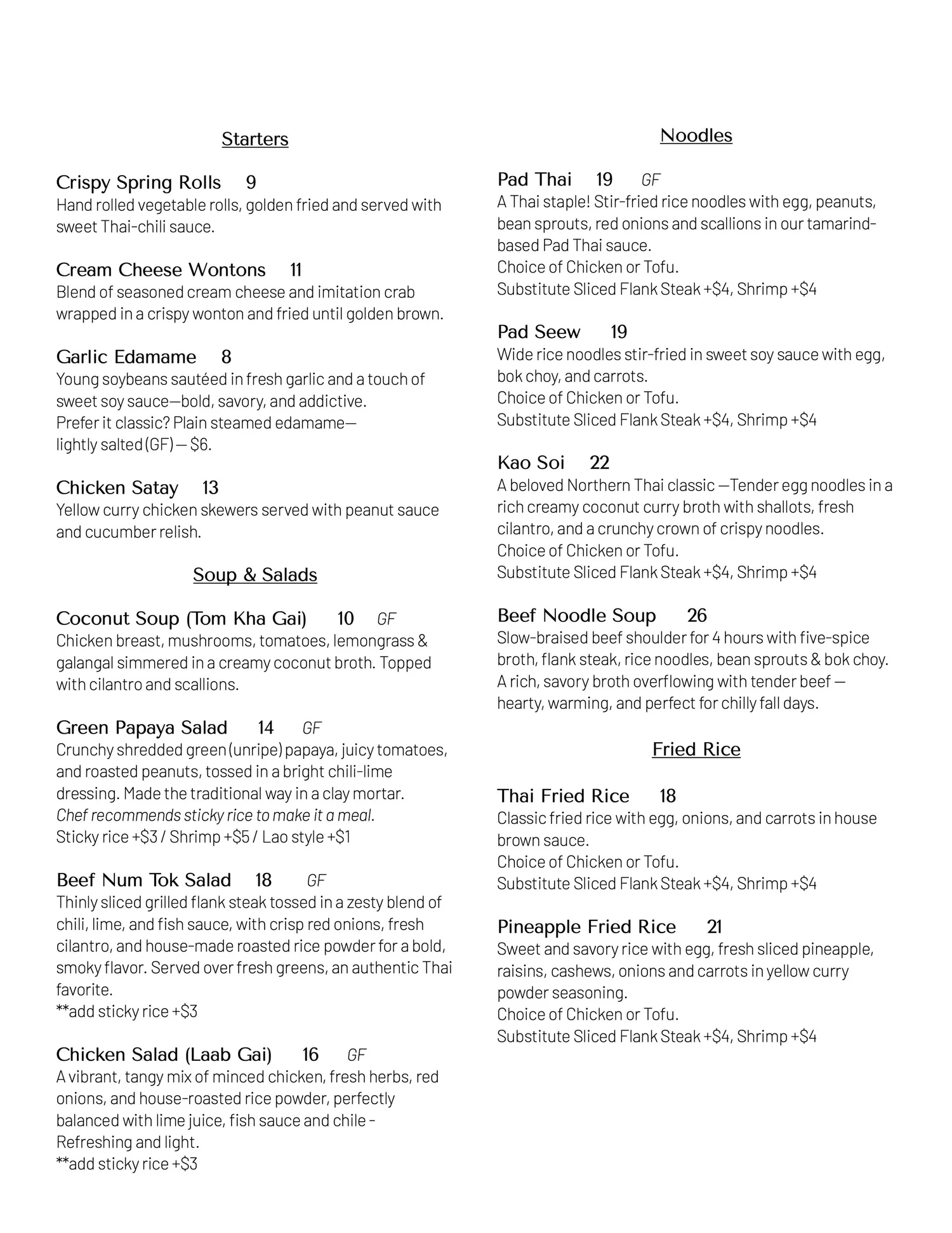 Moon River - Thai Kitchen