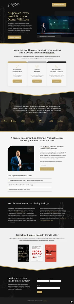 Best StoryBrand Website Examples & Design