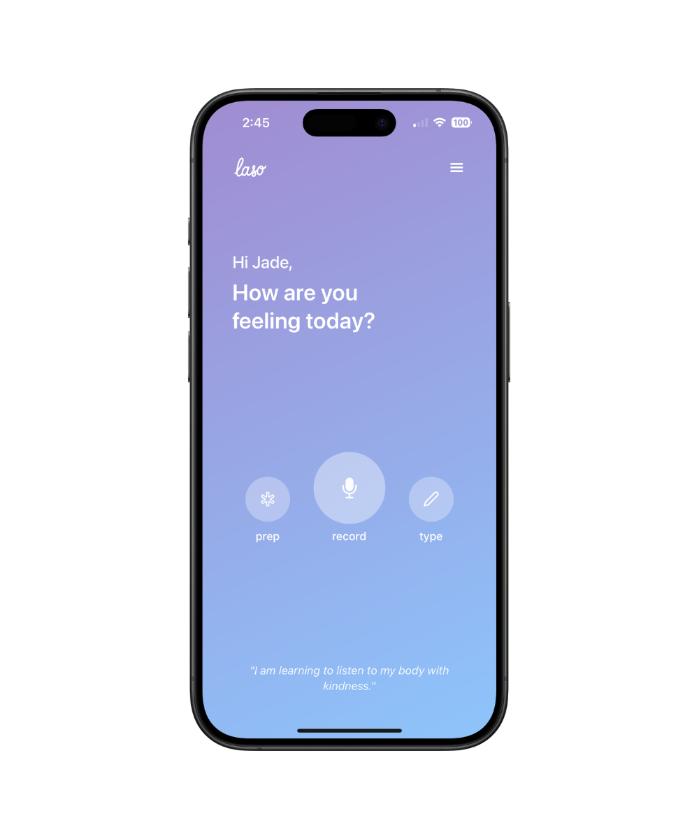 Laso AI Health Companion | Symptom Tracking, Reimagined