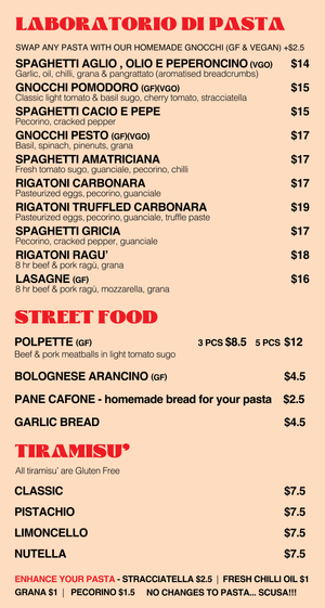 Remo's Pasta & Tiramisu'