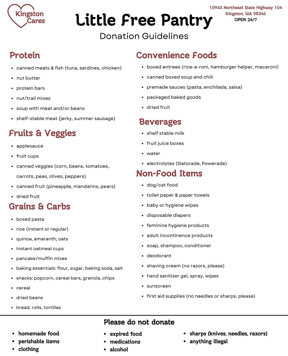 Little Free Pantry | Kingston Cares