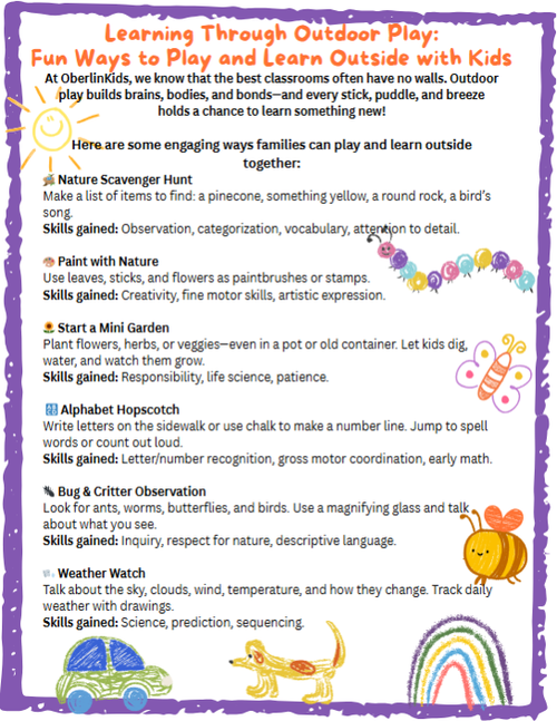Learning Through Outdoor Play: Fun Ways to Play and Learn Outside with ...