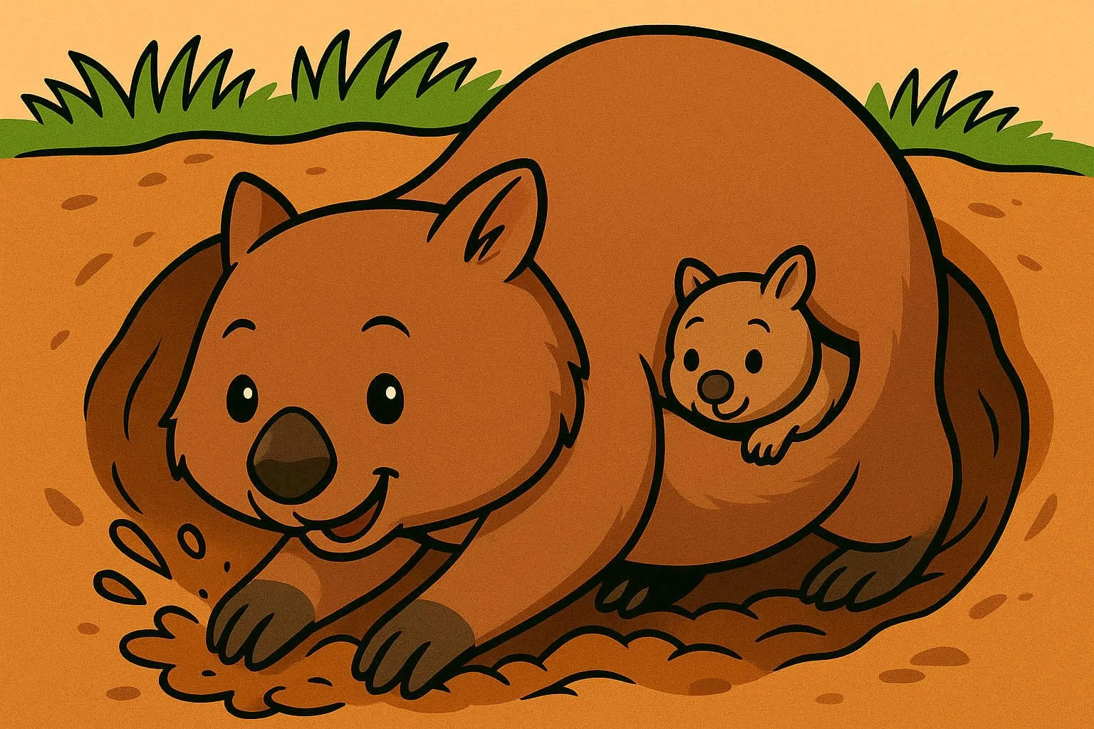 Why Is Wombat Poop Square? Amazing Wombat Facts for Kids — Kiley's Kritters
