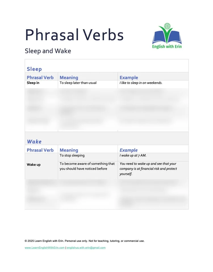 Free Downloadable English Guides — English with Erin