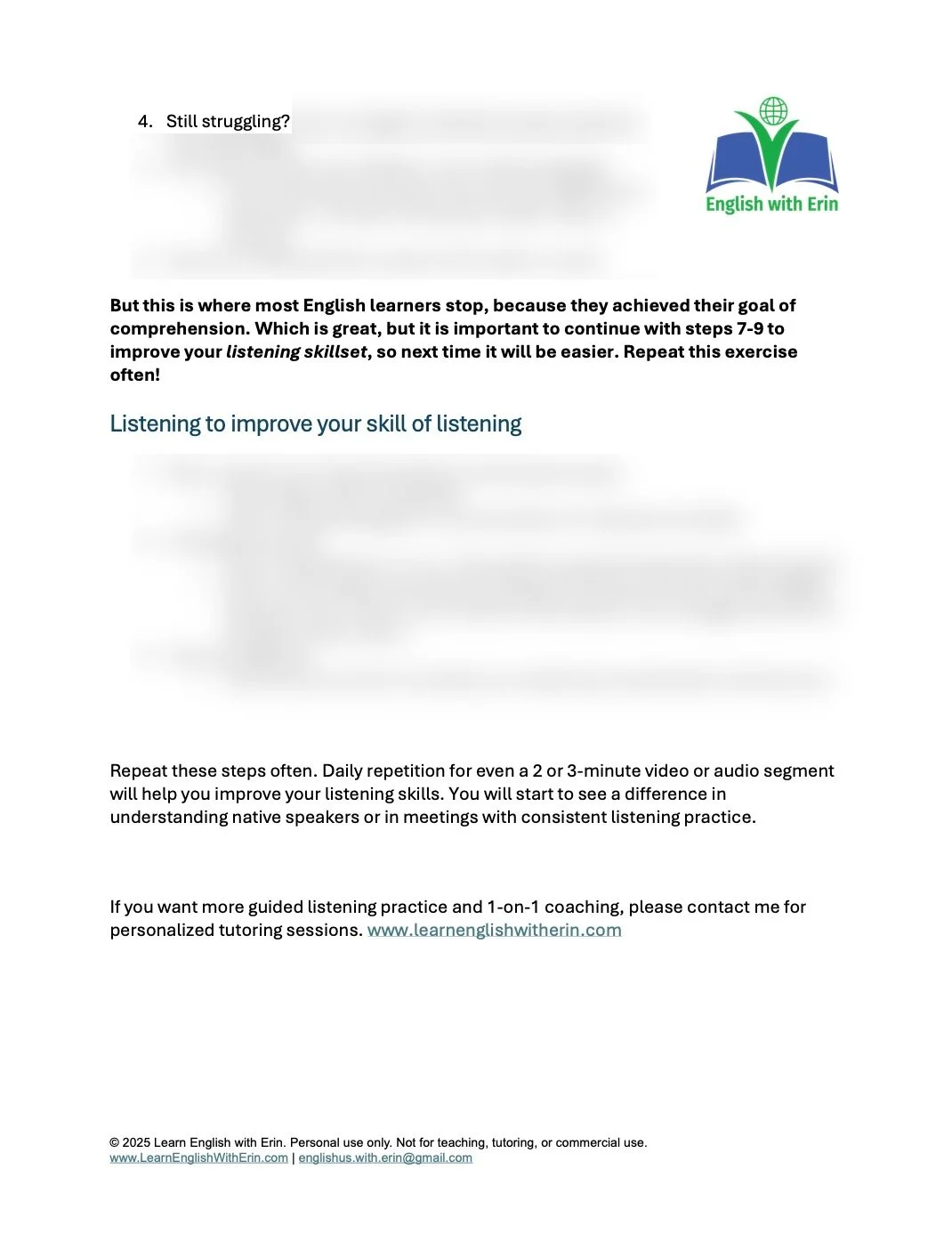 Free Downloadable English Guides — English with Erin