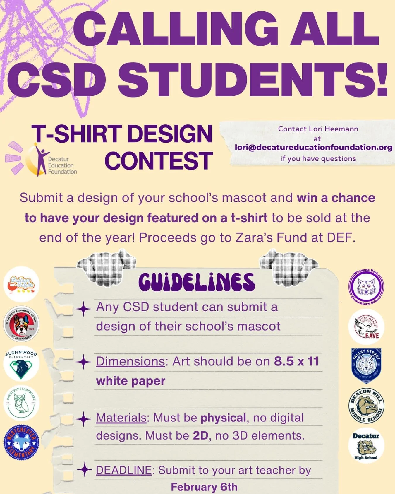 Mascot Contest — Decatur Education Foundation