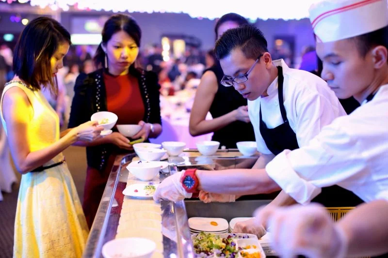Live Food Station Catering in Singapore - LAVISH