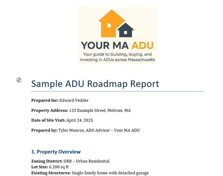 The ADU Roadmap — Your MA ADU