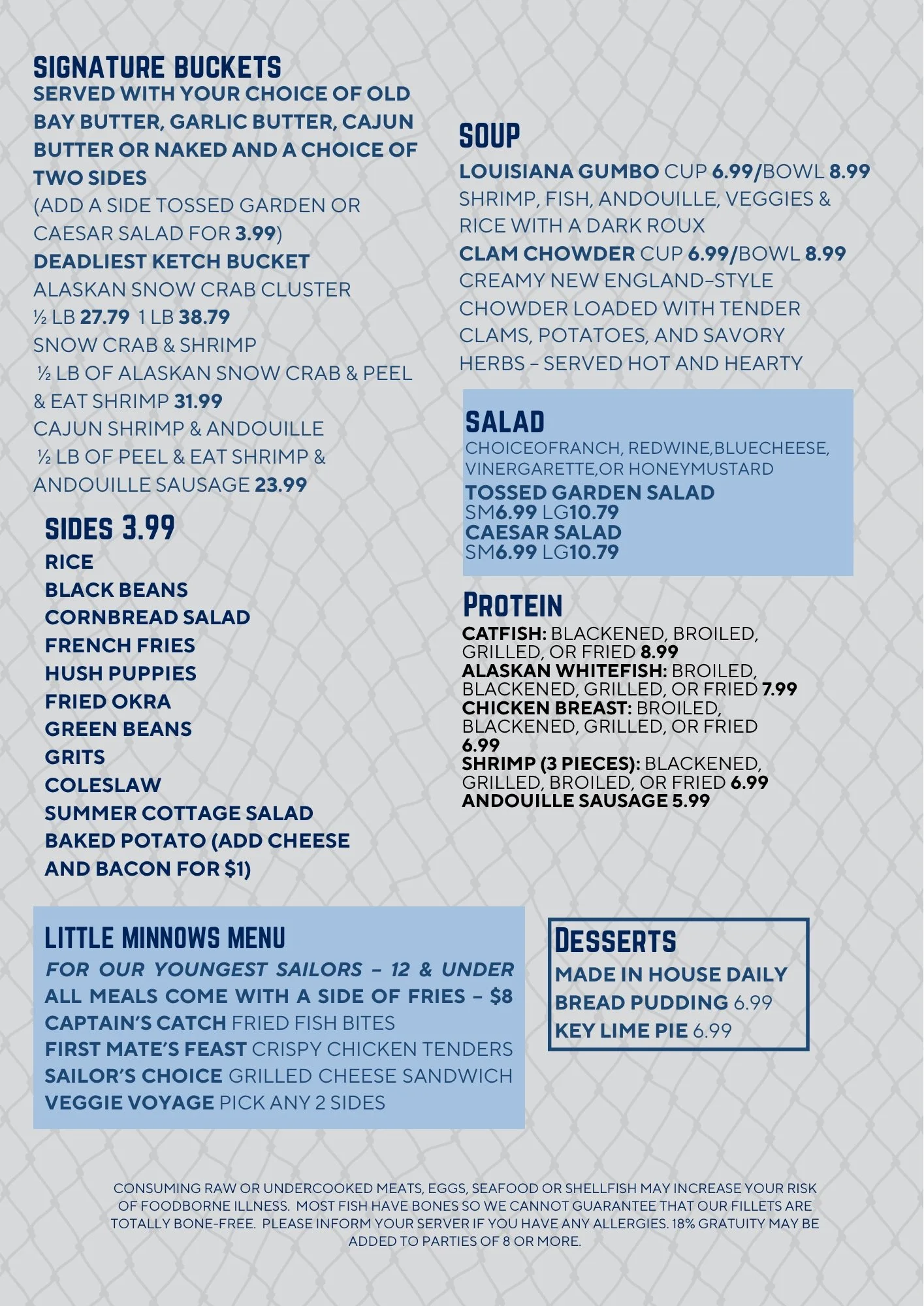 Dinner — The Ketch Lexington