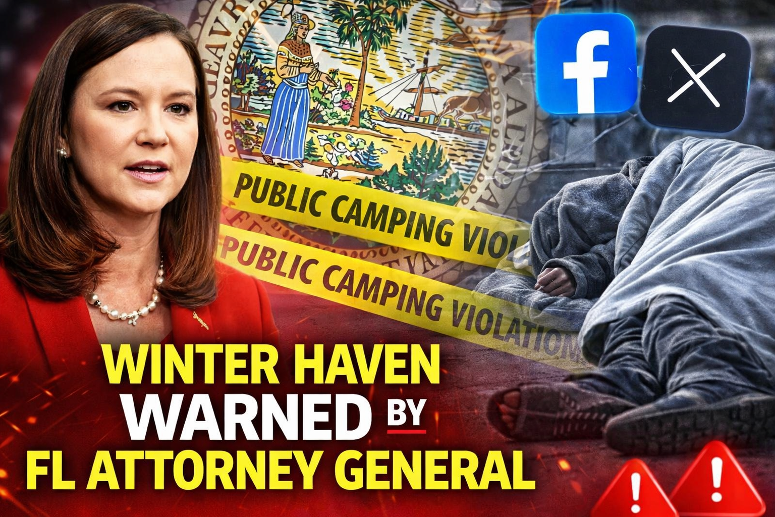 Florida Attorney General Flags Winter Haven Over Public Sleeping ...