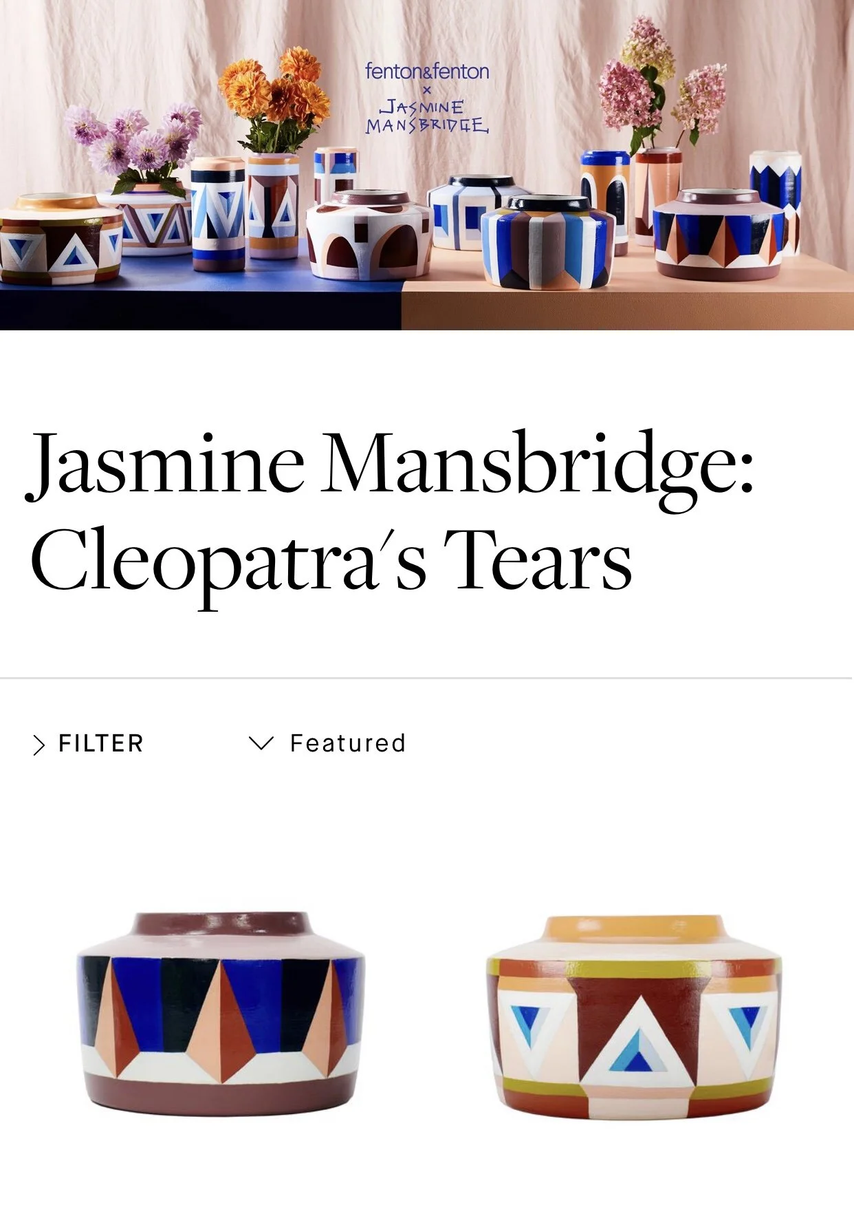 Ceramic Vessels for the NGV — JASMINE MANSBRIDGE