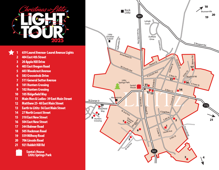 Christmas in Lititz Light Show | Celebrate Holiday Joy—See the lights ...