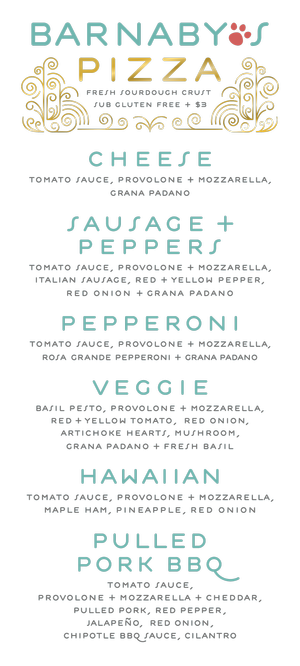 Pizza | Order Fresh Pizza Today — BARNABY'S CAFE