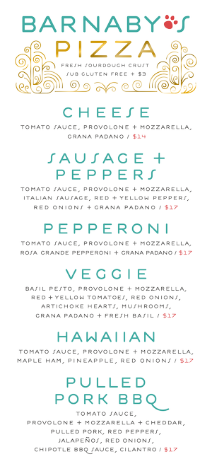 Pizza | Order Fresh Pizza Today — BARNABY'S CAFE