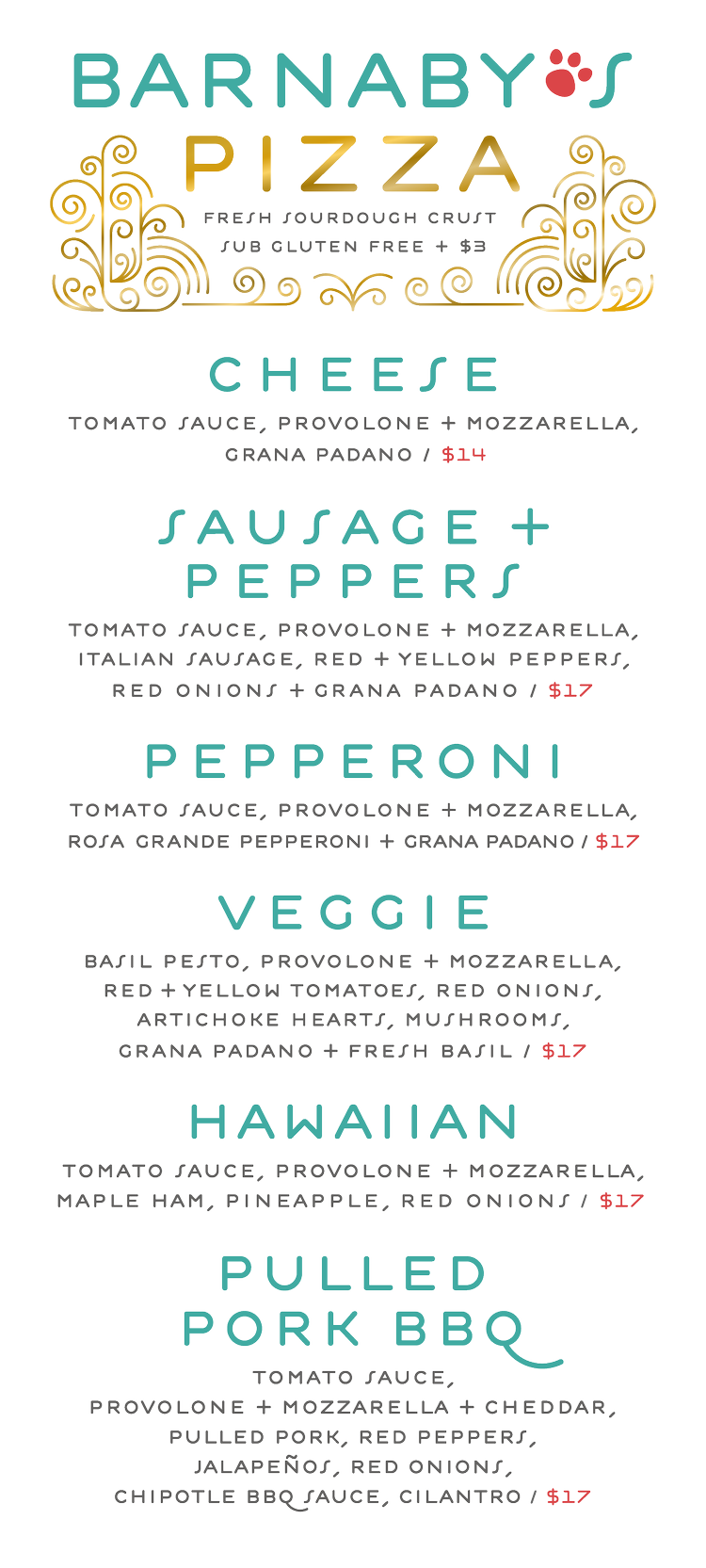 Pizza | Order Fresh Pizza Today — BARNABY'S CAFE