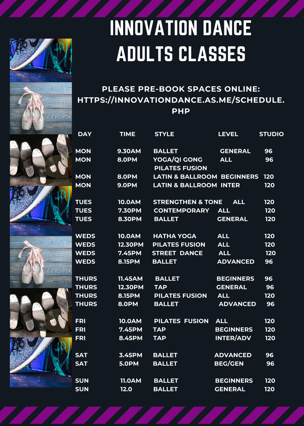 Adult Dance Classes Timetable – Ealing | Ballet, Tap, Fitness & More ...