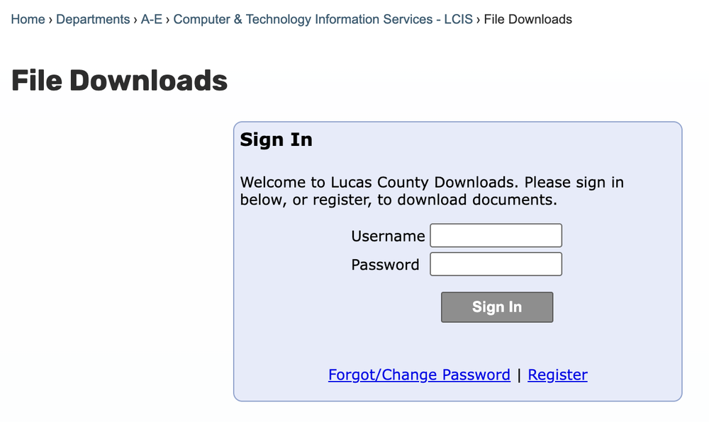 Lucas County Treasurer's Office | Download AREIS