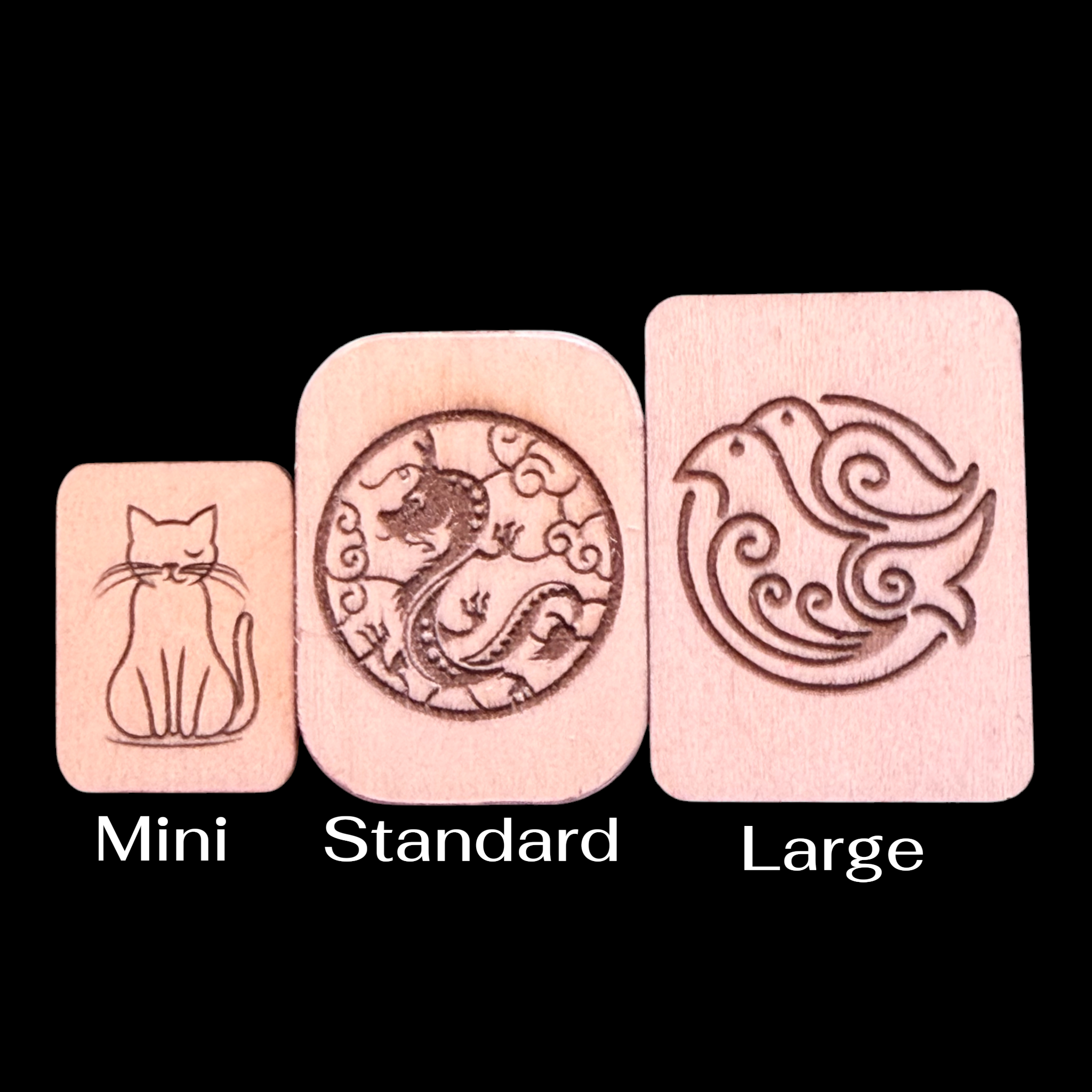 Owls – Handcrafted Engraved Wooden Mahjong Tiles - Various Sizes ...