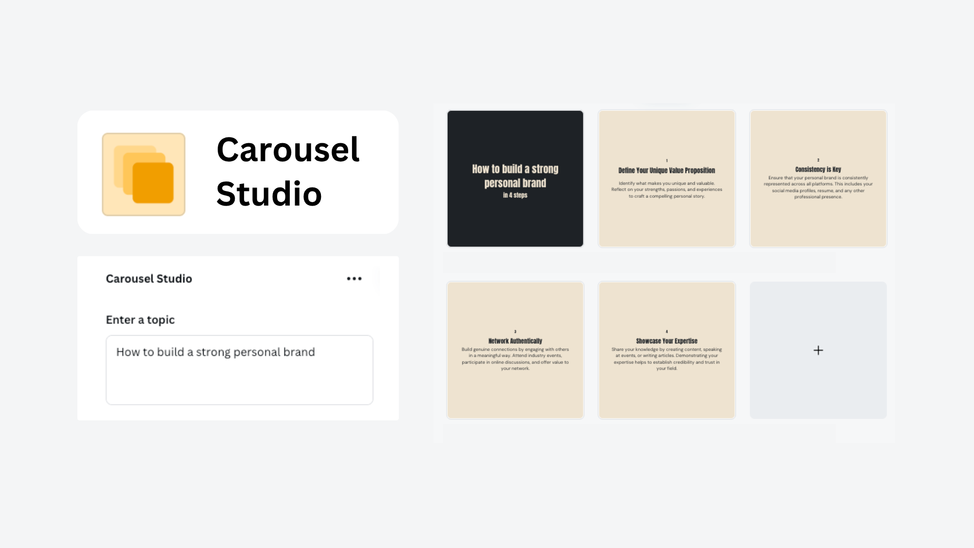 How to create Carousel post using Canva's Carousel Studio — Your Brand ...