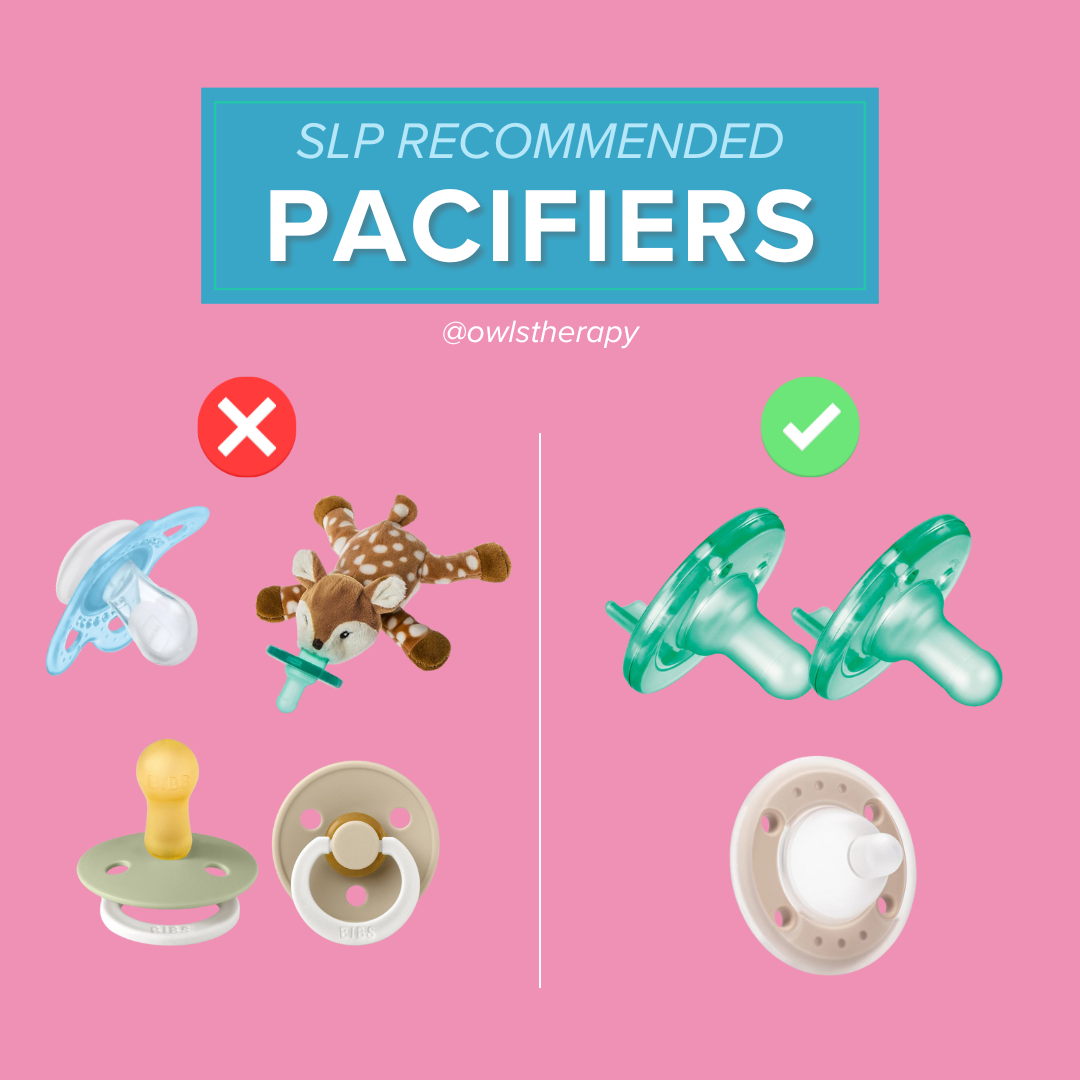 LET’S TALK ABOUT PACIFIERS! — OWLS Therapy | Speech, Feeding ...