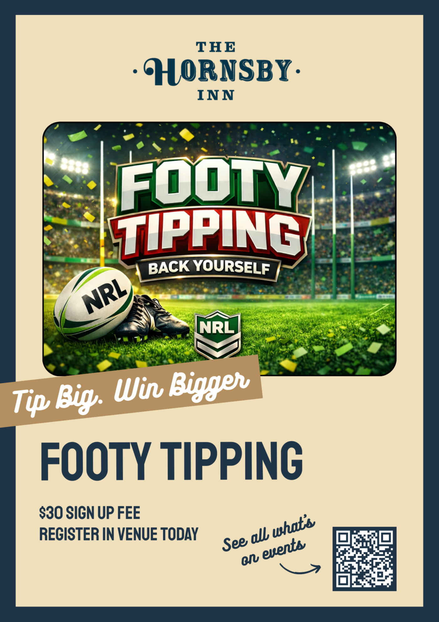 NRL Footy Tipping at The Hornsby | Hornsby Inn
