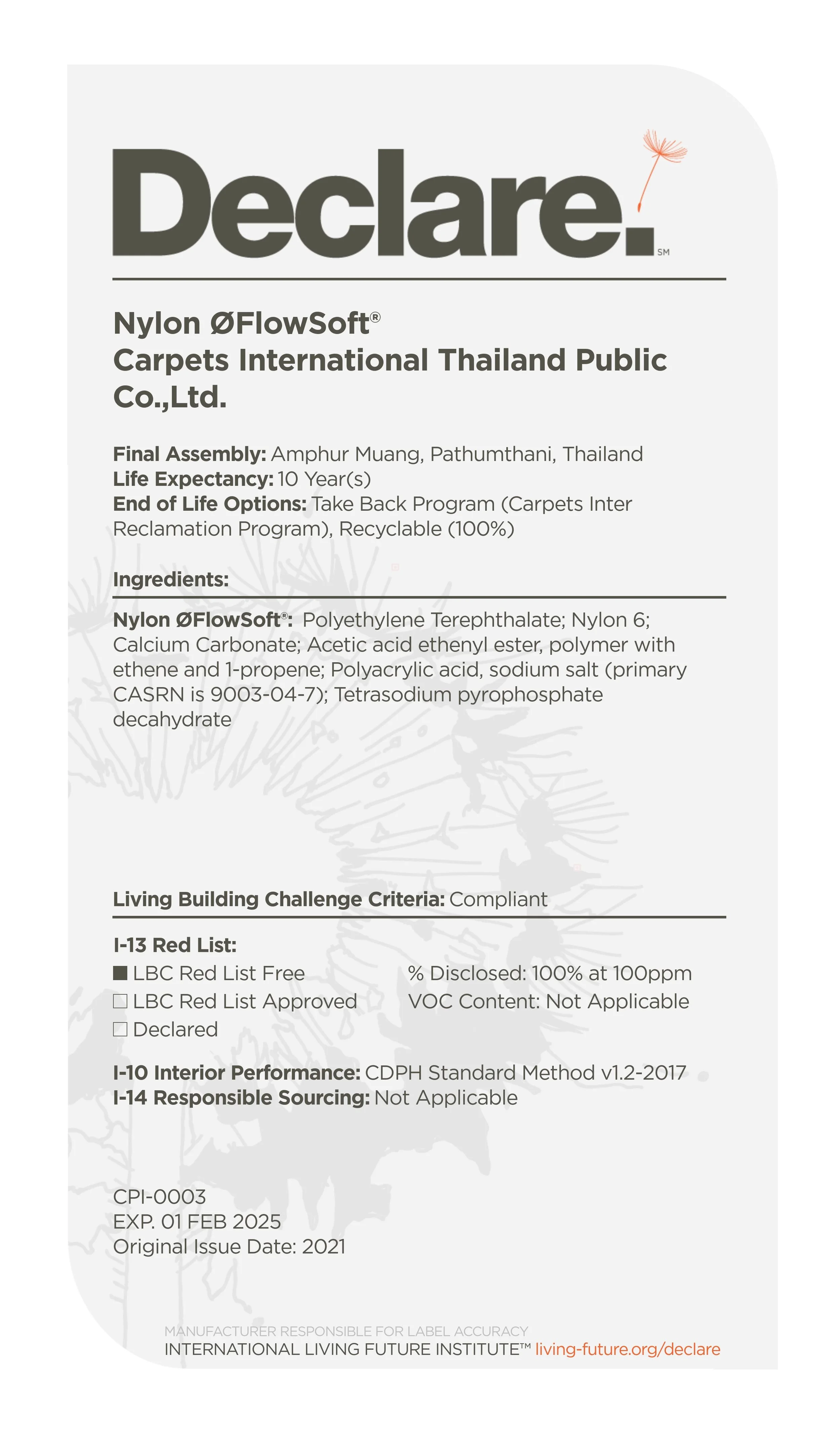 Green Labels — - ROYAL THAI