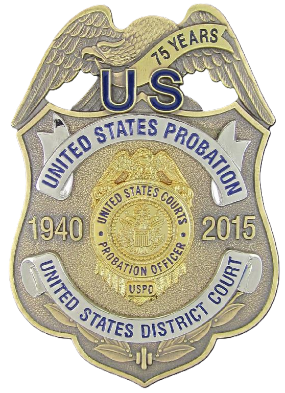 75th U. S. Probation Badge — Museum of U.S. Probation and Pretrial Services