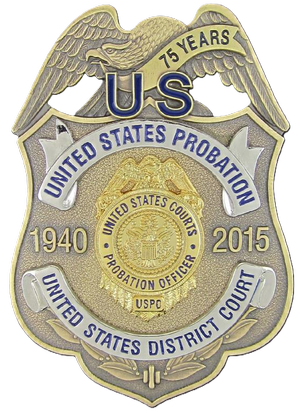 75th U. S. Probation Badge — Museum of U.S. Probation and Pretrial Services