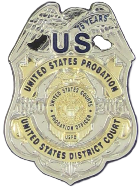 75th U. S. Probation Badge — Museum of U.S. Probation and Pretrial Services