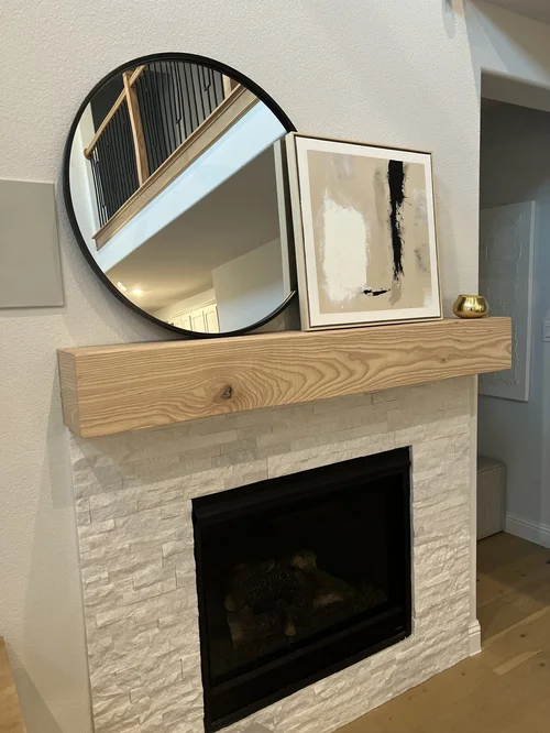 Floating fireplace mantles — UNIQUE WOOD FURNITURE