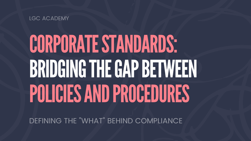 Corporate Standards: the “What" behind Compliance | Syntari