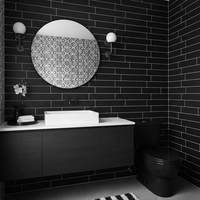 16 Black and White Powder Room Ideas for Modern Style