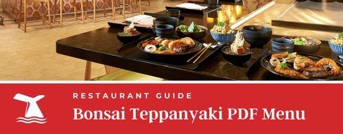 Bonsai Teppanyaki PDF Menu, Prices, & Info - Carnival Cruise Line — The ...
