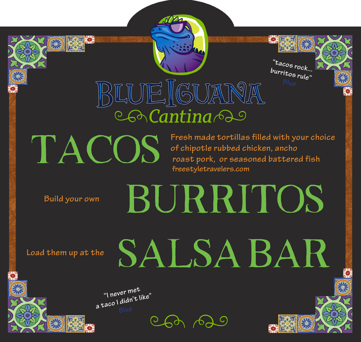 Blue Iguana Cantina PDF Menus, Prices, & Info - Carnival Cruise Line ...