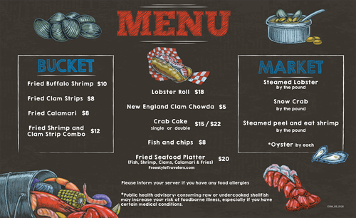 Seafood Shack PDF Menu, Prices, & Info - Carnival Cruise Line — The ...