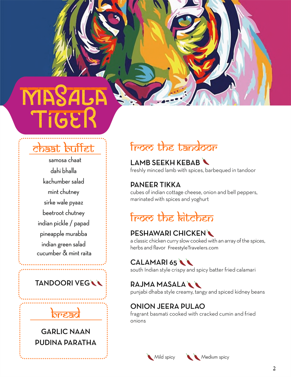 Masala Tiger PDF Menus, Prices, & Info - Carnival Cruise Line — The Carnival Cruise Blog
