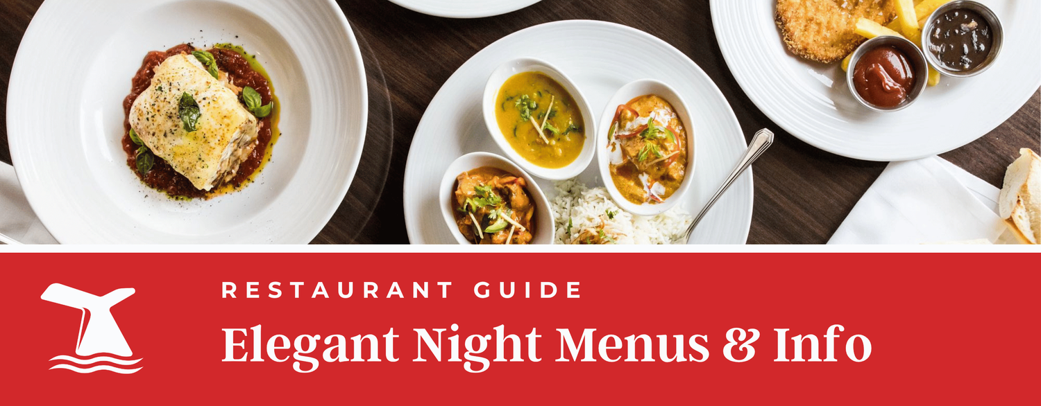 Elegant Night Main Dining Room PDF Menus & Info - Carnival Cruise Line ...