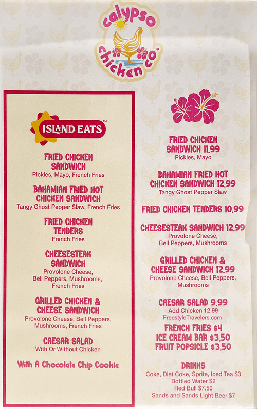 Celebration Key Food & Drink Guide - PDF Menus, Prices, Inclusions ...
