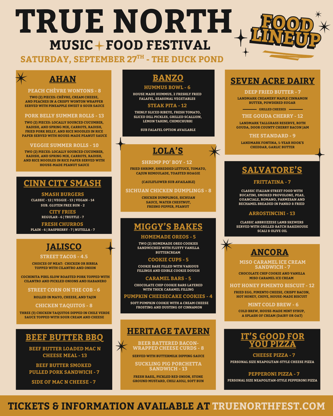 TRUE NORTH MUSIC + FOOD FESTIVAL