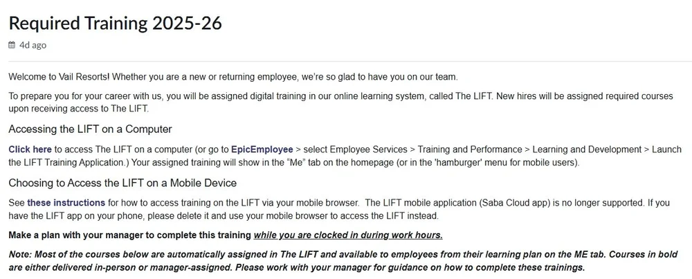 T&R - Epic Employee | Enhance Your Skills Today — WB Snow & Bike School