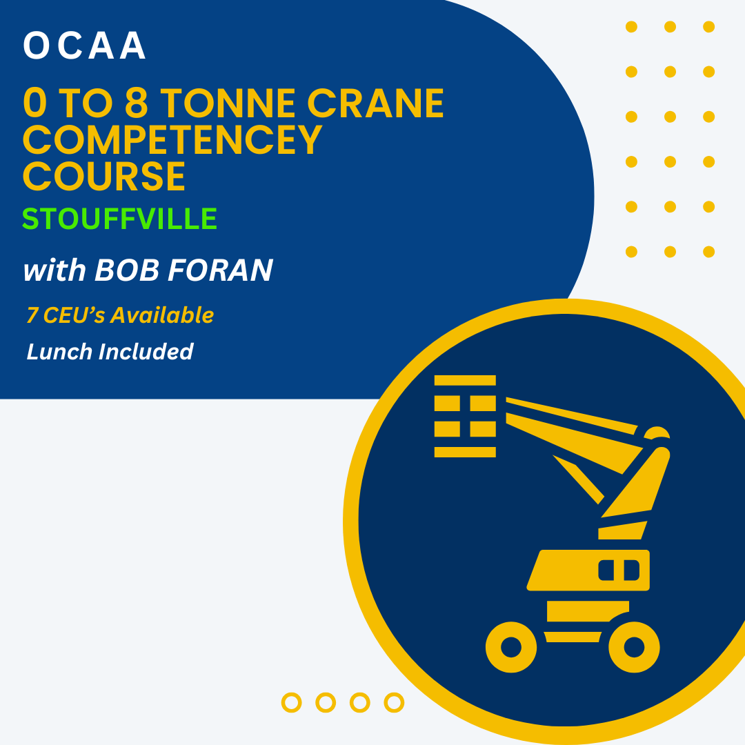 0 to 8 TONNE CRANE COMPETENCY COURSE — Ontario Commercial Arborists ...