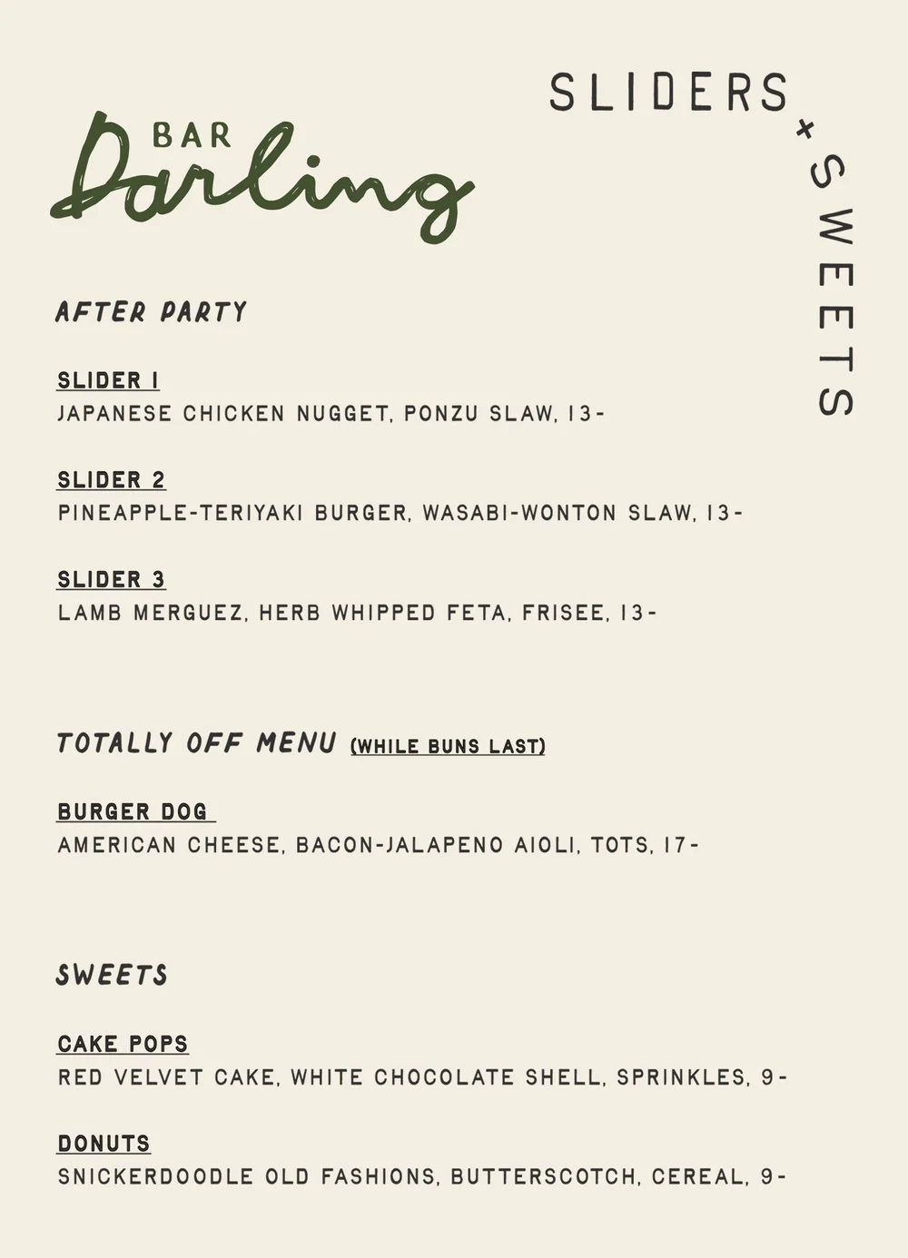Bar Darling SF