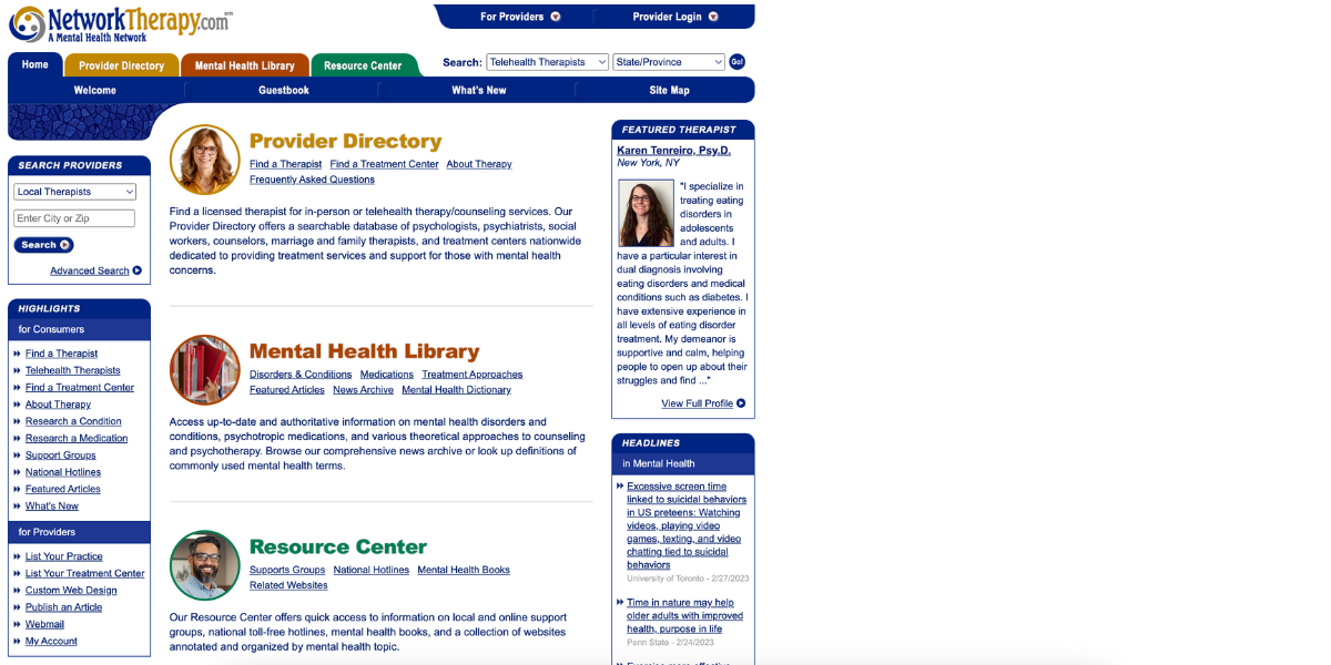 28 Of The Best Therapy Directories In 2026 [For Therapists & Patients ...
