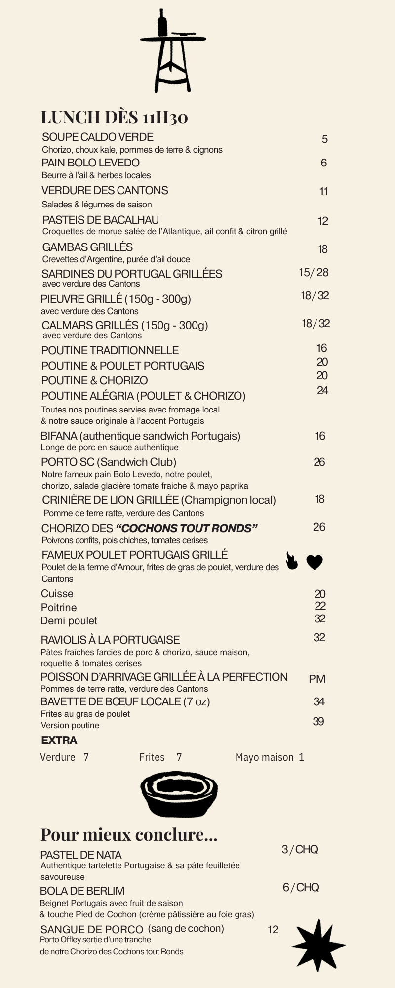 Menu — Alegria