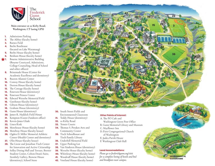 Frederick Gunn School Drone Photos for Campus Map | JJC Drones — JJC DRONES