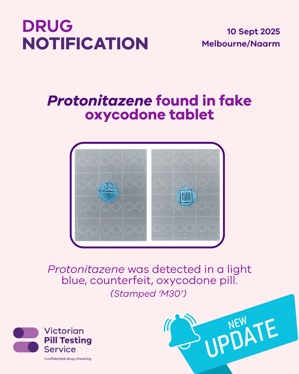 Drug Notifications | Victorian Pill Testing Service — VPTS