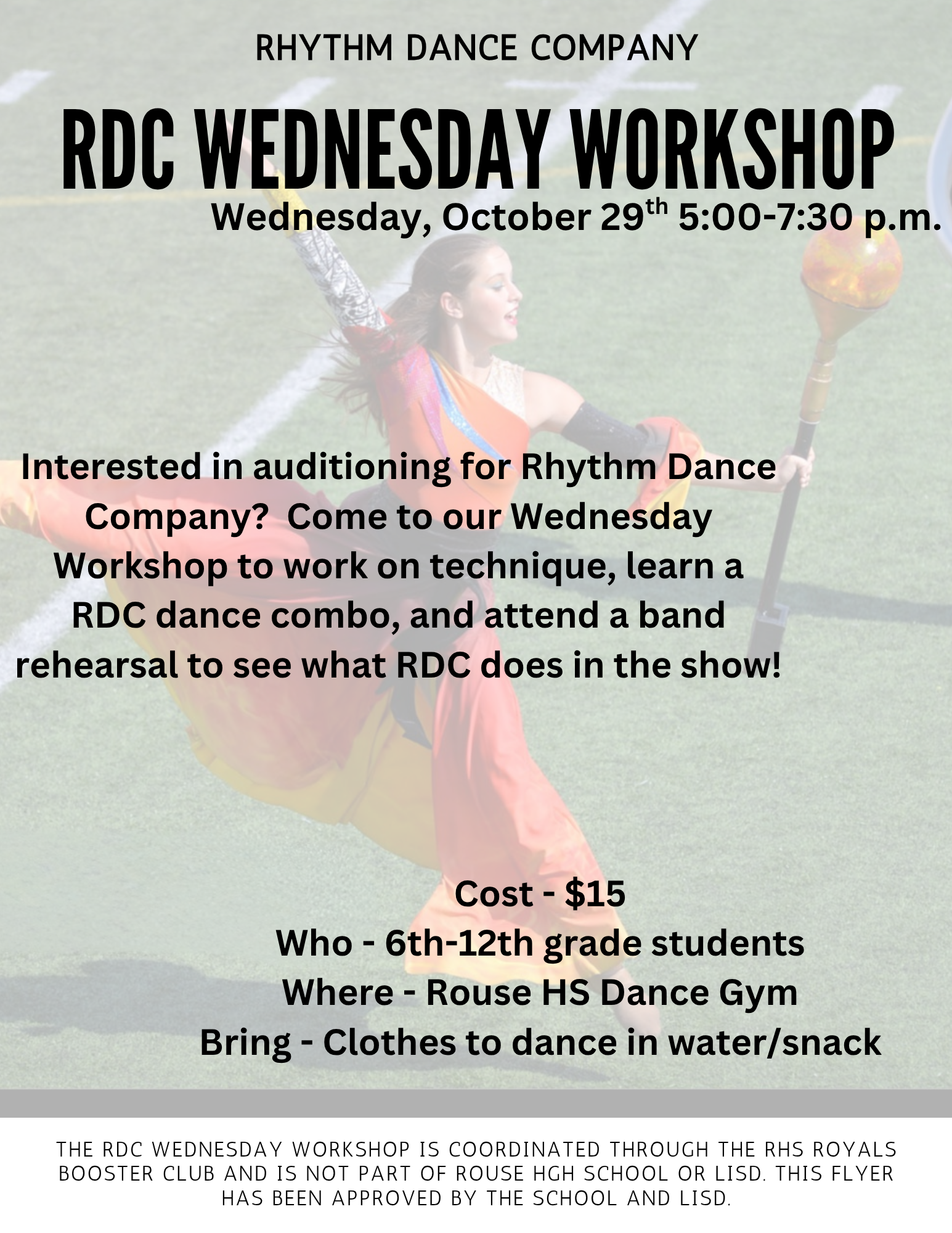 RDC Wednesday Workshop — Rouse Royals Dance Team